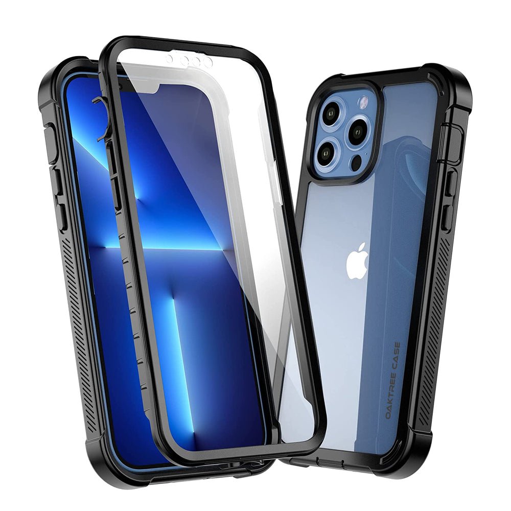 iPhone 13 Pro Full-Body Rugged Clear Case with Built-in Screen ...