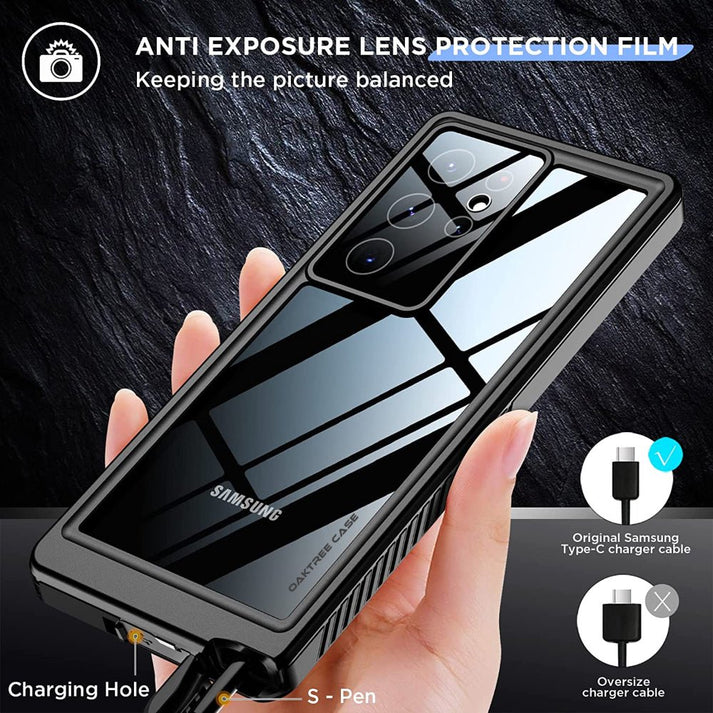 Galaxy S23 Ultra Waterproof Full-Body Case with Built-in Screen ...