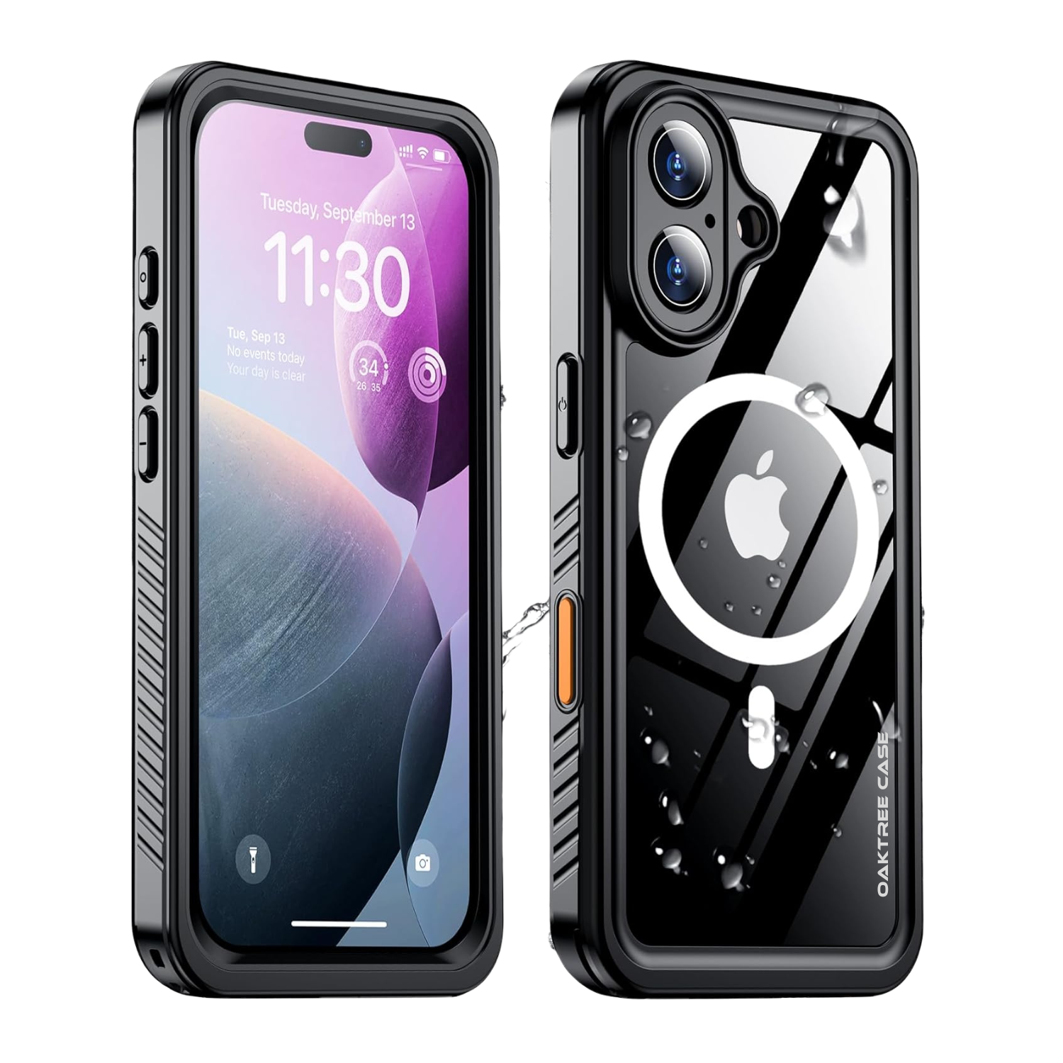OAKTREE iPhone 16 Plus MagSafe Waterproof Case – Full-Body Rugged ...